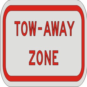 R7-201 Tow-Away Zone Sign